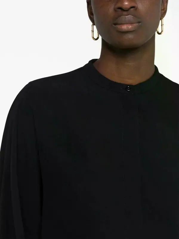 JIL SANDER Long Sleeve Shirt With Band Collar