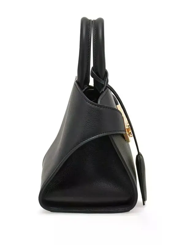 FERRAGAMO Extra-small Hug Leather Handbag - Black