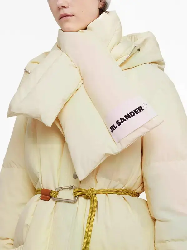 JIL SANDER Padded Down Scarf - Neutrals