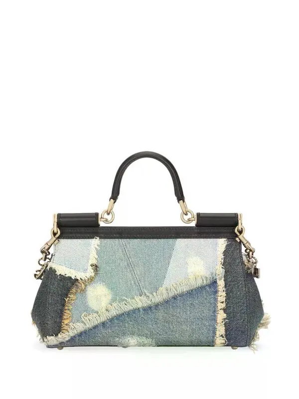 Dolce & Gabbana Medium Sicily Patchwork Cross Body Bag - Blue