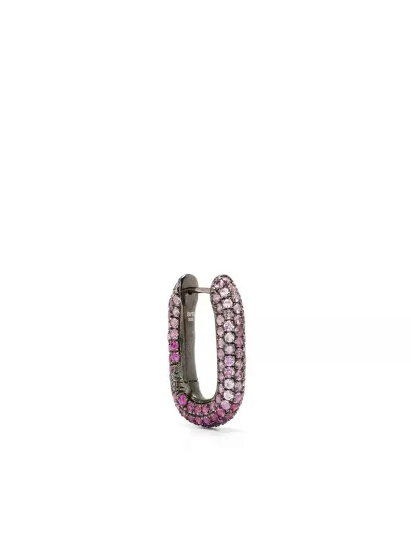 SELIM MOUZANNAR Link Pink Sapphire Single Earring - Silver