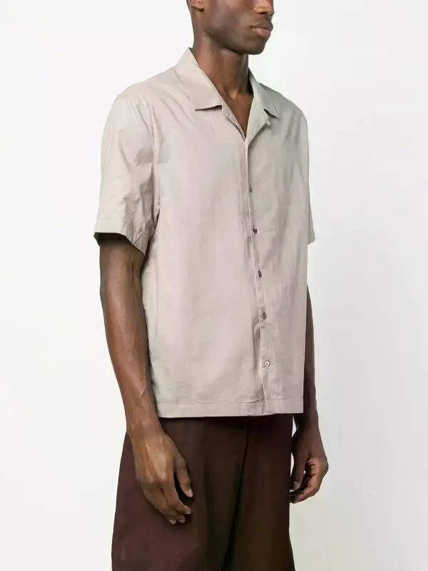 JAMES PERSE Short-sleeves Buttoned Poplin Shirt