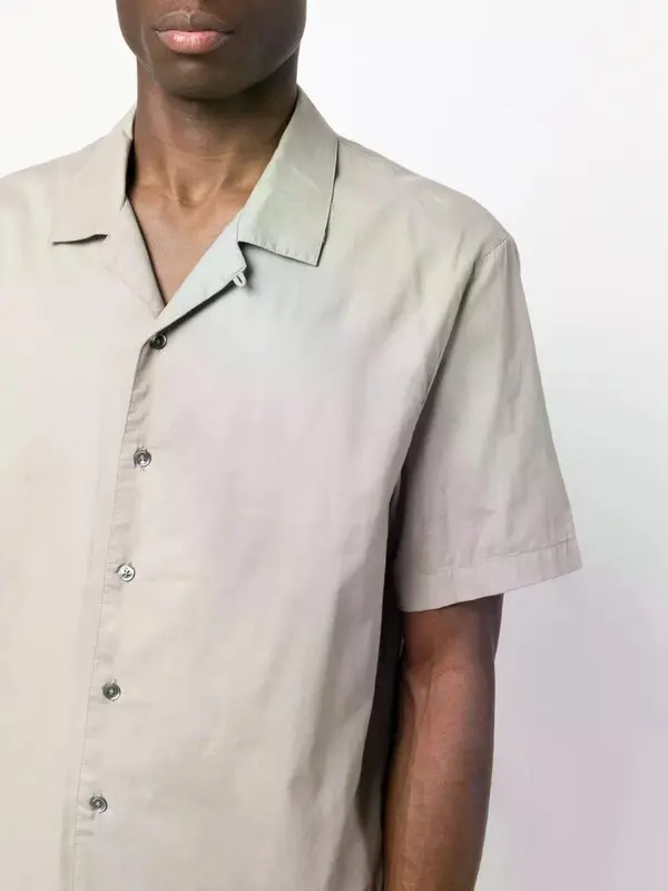 JAMES PERSE Short-sleeves Buttoned Poplin Shirt