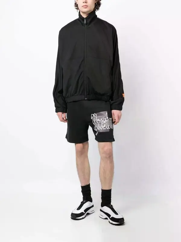 Heron Preston Logo-print Zip-up Jacket - Black