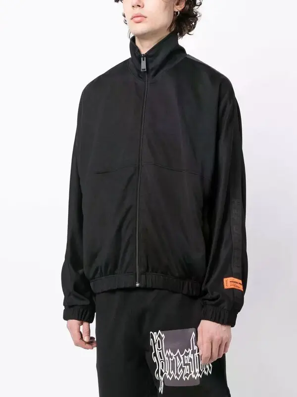 Heron Preston Logo-print Zip-up Jacket - Black