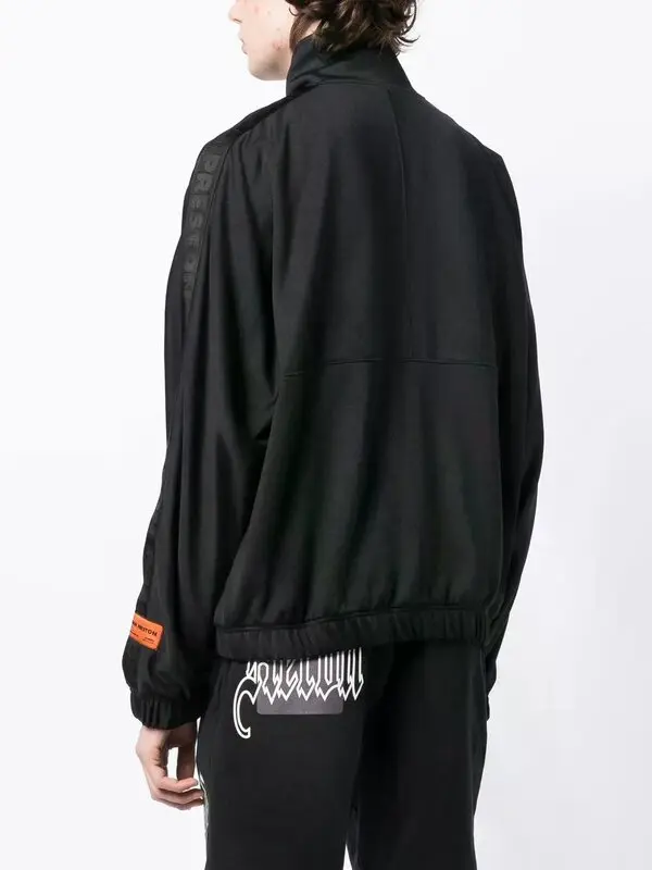 Heron Preston Logo-print Zip-up Jacket - Black
