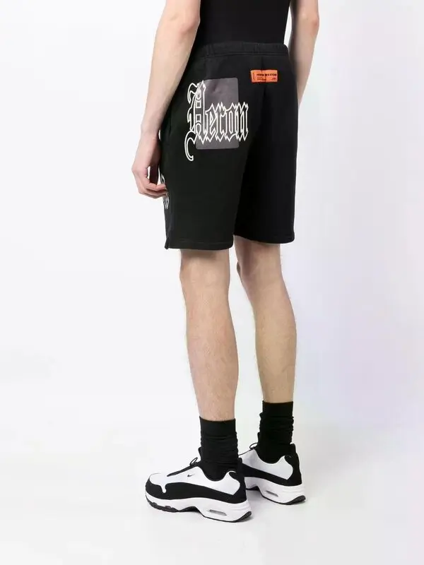 Heron Preston Colour Block Logo Track Shorts