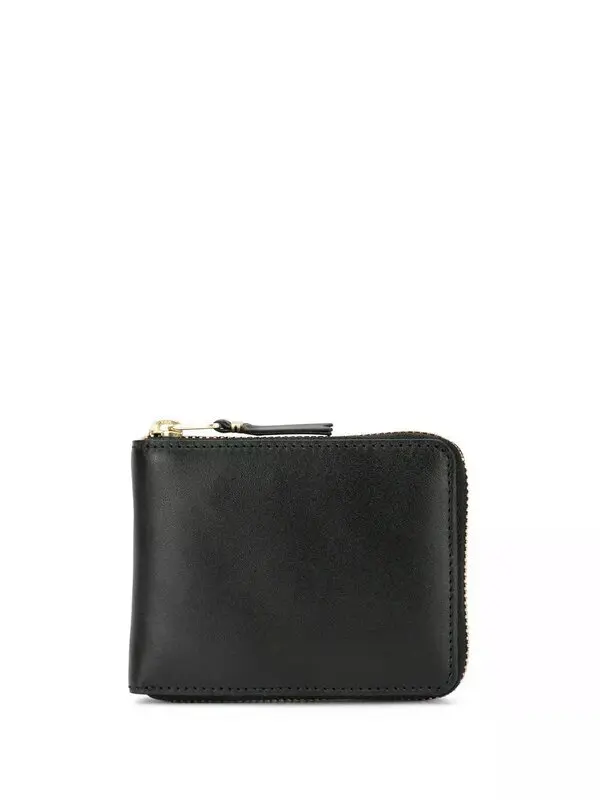 Comme Des Garçons Zip-around Leather Wallet - Black