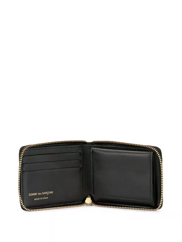 Comme Des Garçons Zip-around Leather Wallet - Black