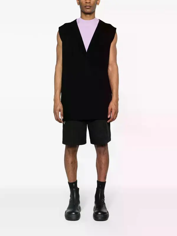 JIL SANDER Two-tone Layered Knitted Vest