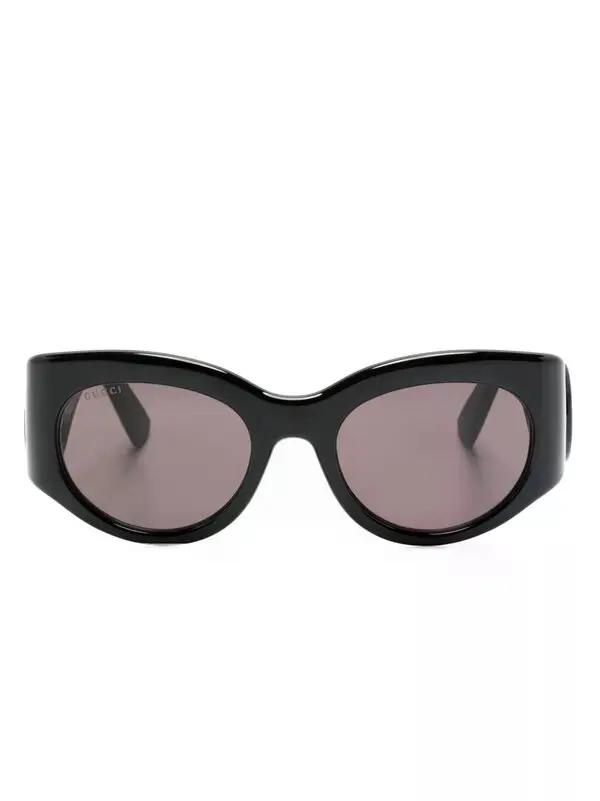 Gucci Butterfly-frame Sunglasses - Black