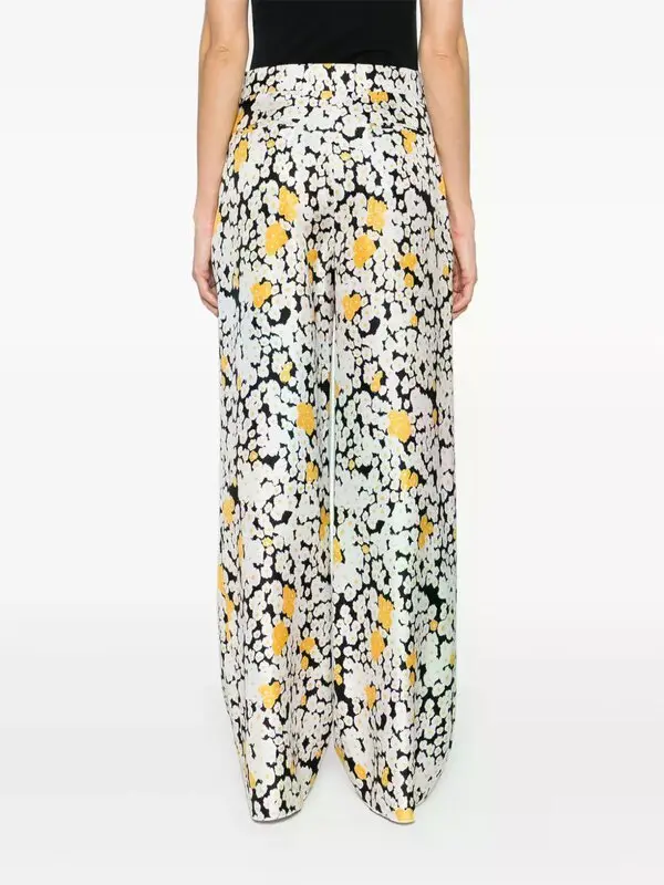 LANVIN Floral Wide-leg Trousers