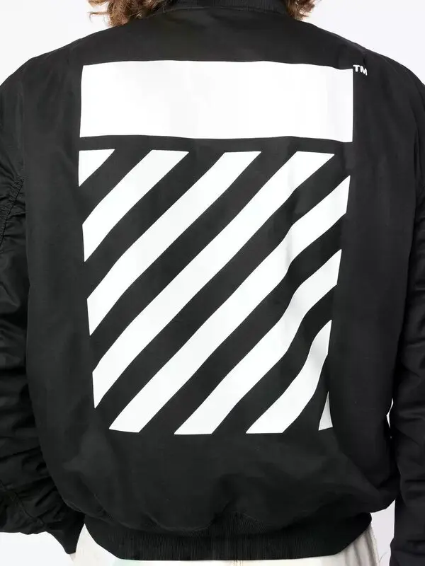 Off-White Diag Print Bomber Jacket