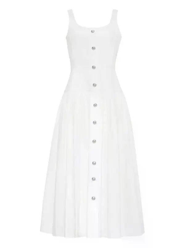 Adam Lippes Cassie Midi Dress - White