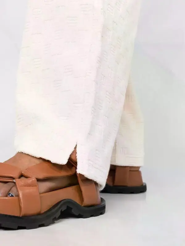 AMBUSH Monogrammed Terrycloth Wide-leg Trousers