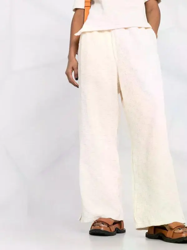 AMBUSH Monogrammed Terrycloth Wide-leg Trousers