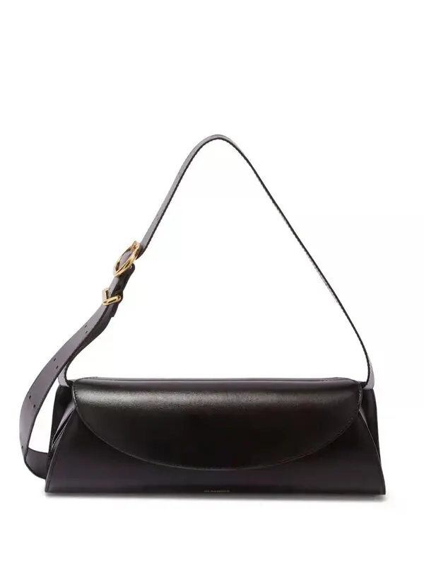JIL SANDER Small Cannolo Shoulder Bag - Black