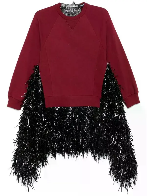 Undercover Tassel Trim Sweatshirt - Red
