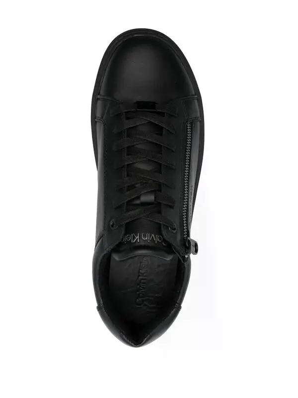 Calvin Klein Debossed Leather Sneakers