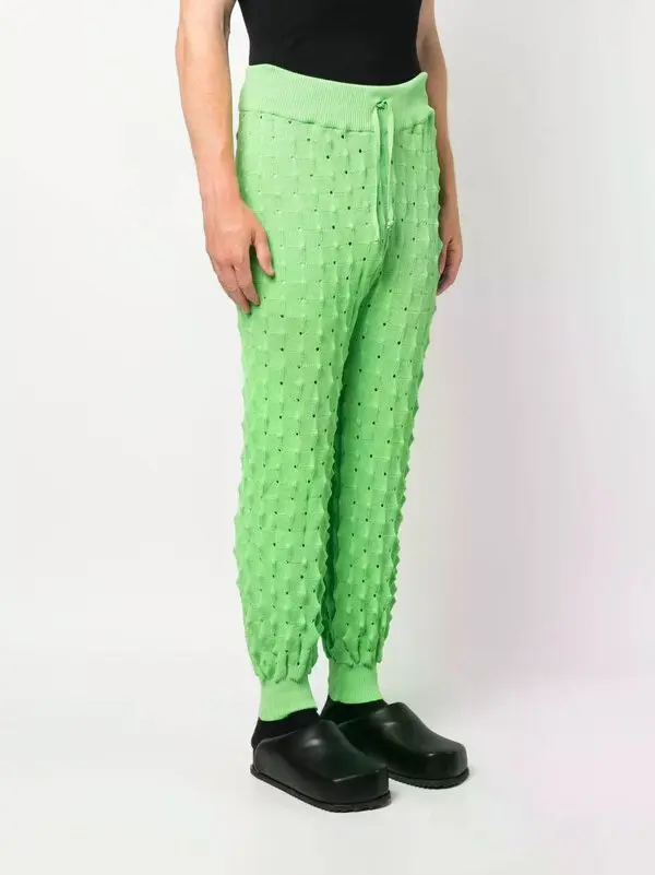 Henrik Vibskov Ribbed Waist Spike-knit Paint - Green