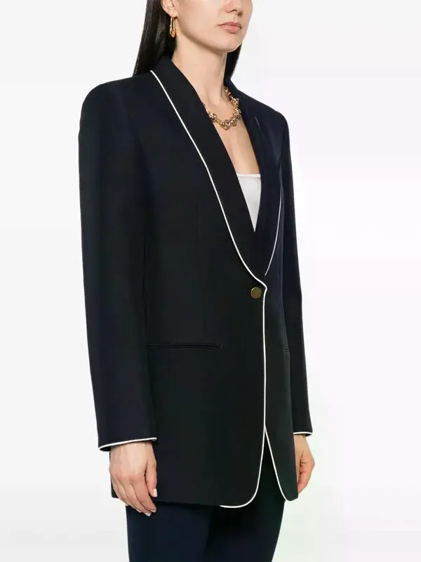 Philosophy Di Lorenzo Serafini Piped-trim Single-breasted Blazer