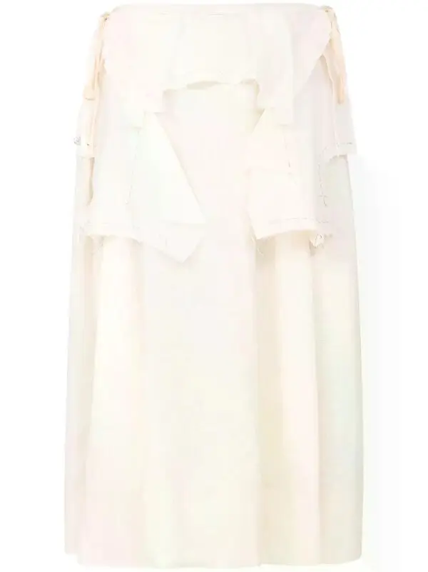 MAISON MARGIELA Work-in-progress Midi Skirt - Neutrals