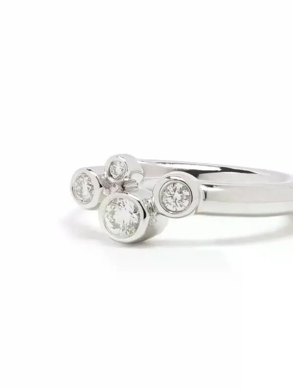 MARIA BLACK 14kt White Gold Elena Diamond Huggie Earring