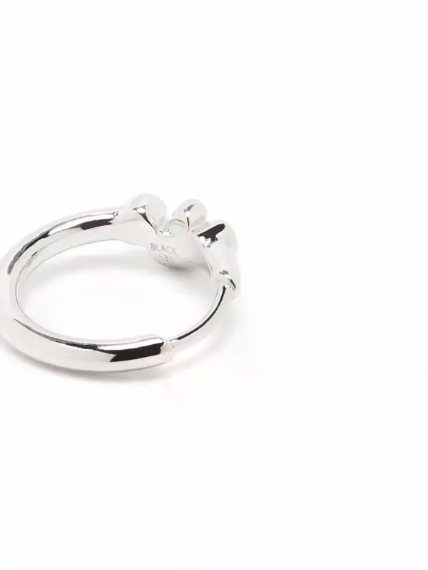 MARIA BLACK 14kt White Gold Elena Diamond Huggie Earring