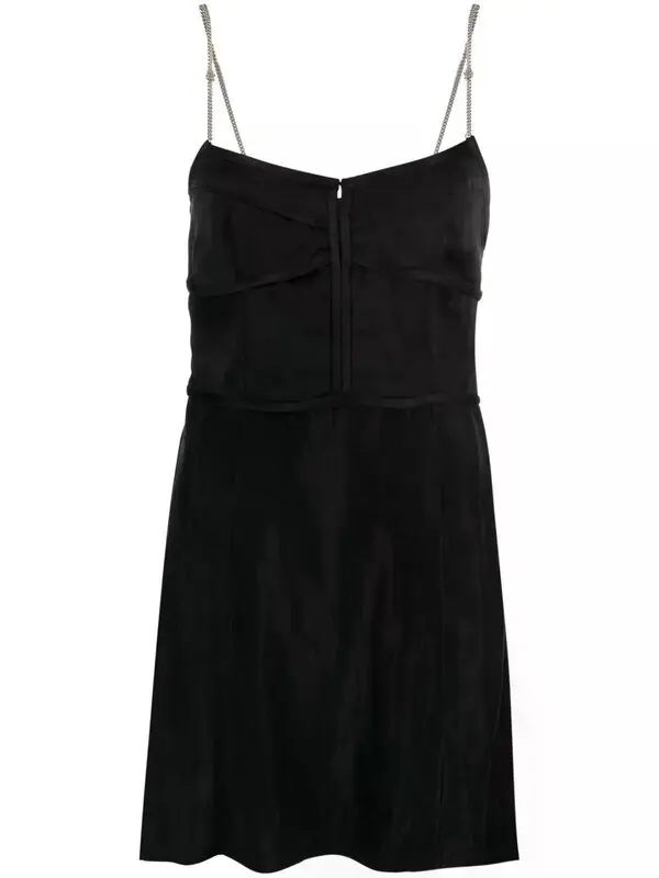 Palm Angels Chain-strap Slip Minidress - Black