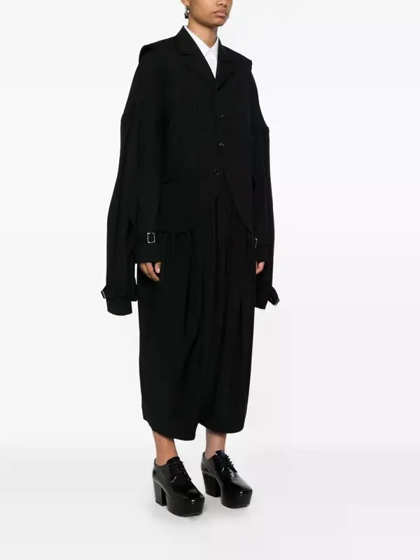 Comme Des Garçons Wool Waistcoat With Detachable Sleeves