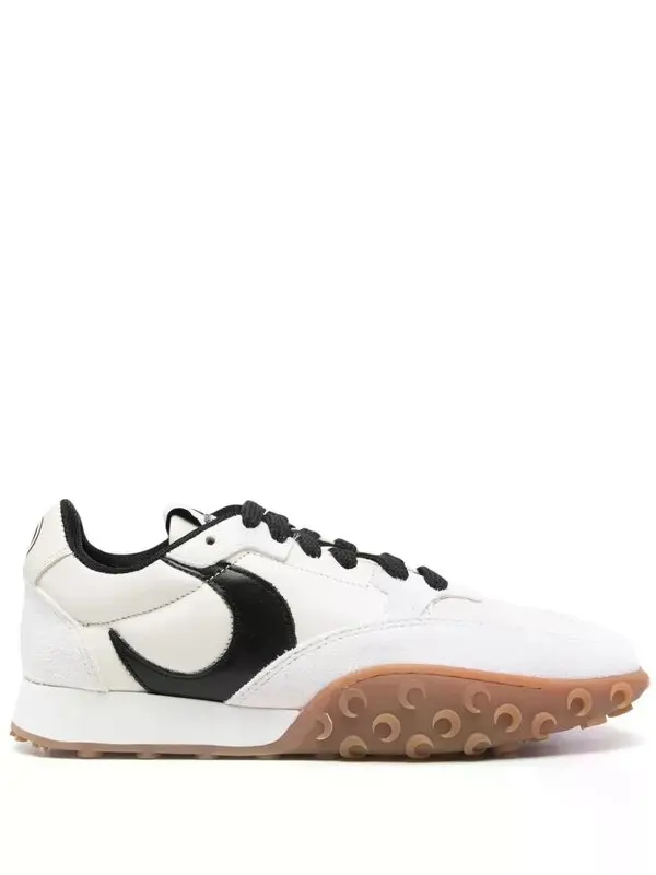 MARINE SERRE Ms Rise Lace-up Sneakers With Moon Branding - White