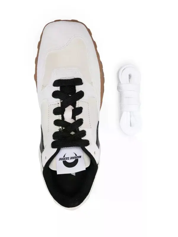 MARINE SERRE Ms Rise Lace-up Sneakers With Moon Branding