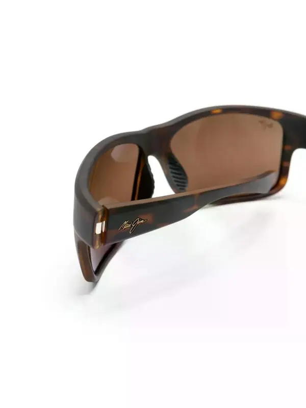 Maui Jim Tortoiseshell Rectangle-frame Sunglasses