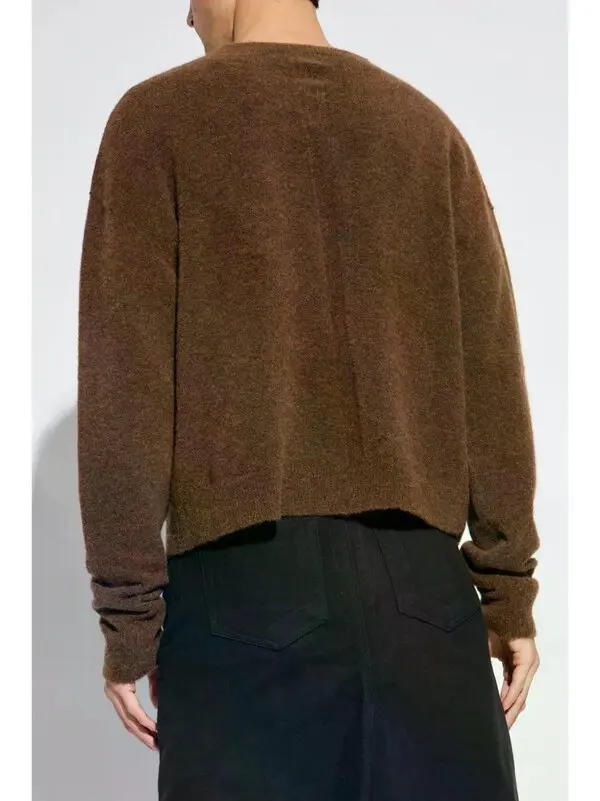 Rick Owens V-neck Long Sleeve Jumper