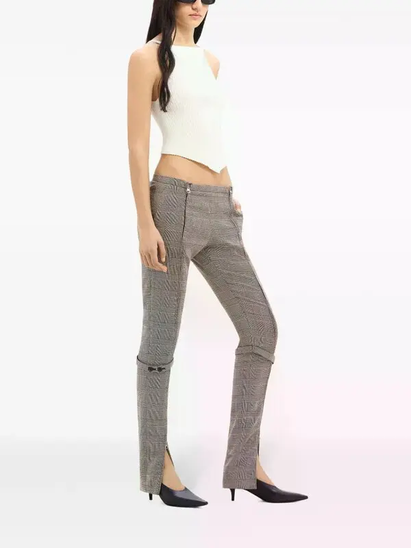 COURREGES Sleeveless Ribbed Knit Top - White