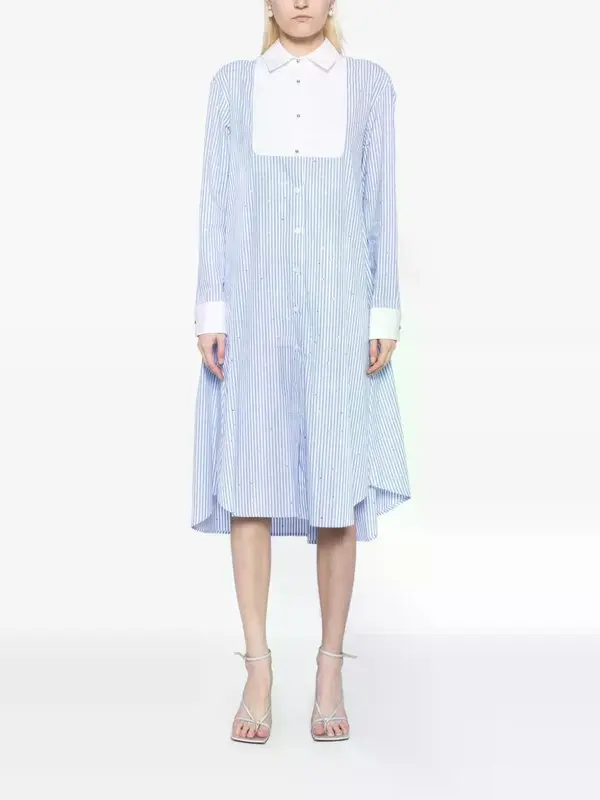 MACGRAW Collegiate Dress With Crystal Embellishments