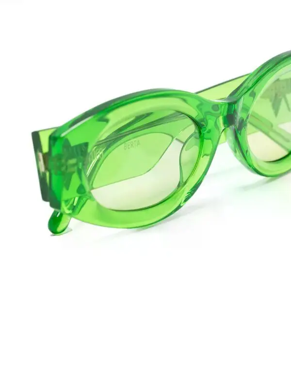 Linda Farrow Berta Oval Sunglasses