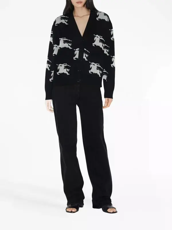 Burberry Ekd Intarsia-knit Cardigan