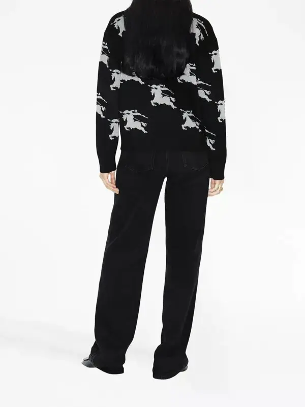 Burberry Ekd Intarsia-knit Cardigan