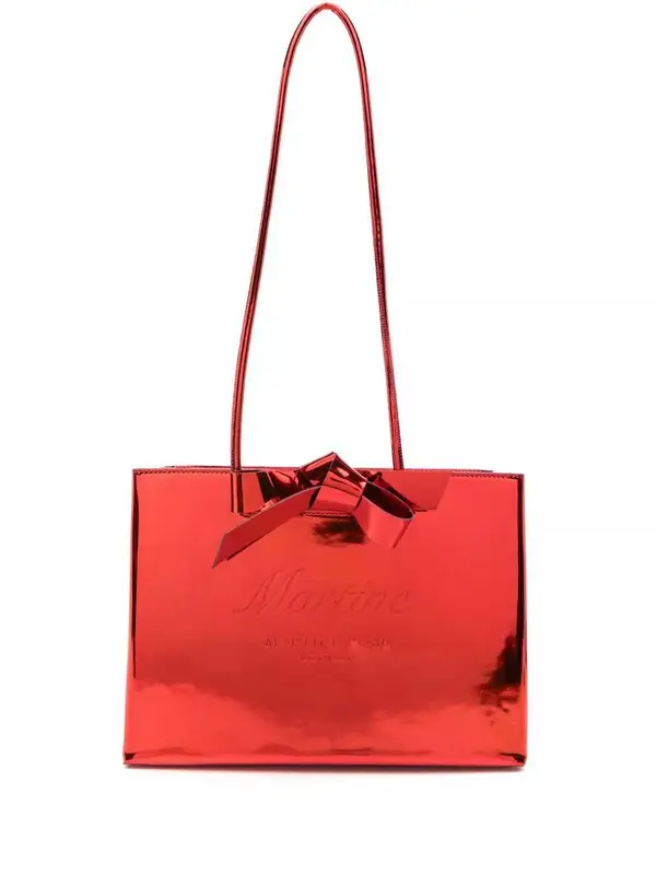 Martine Rose Logo-debossed Tote Bag - Red