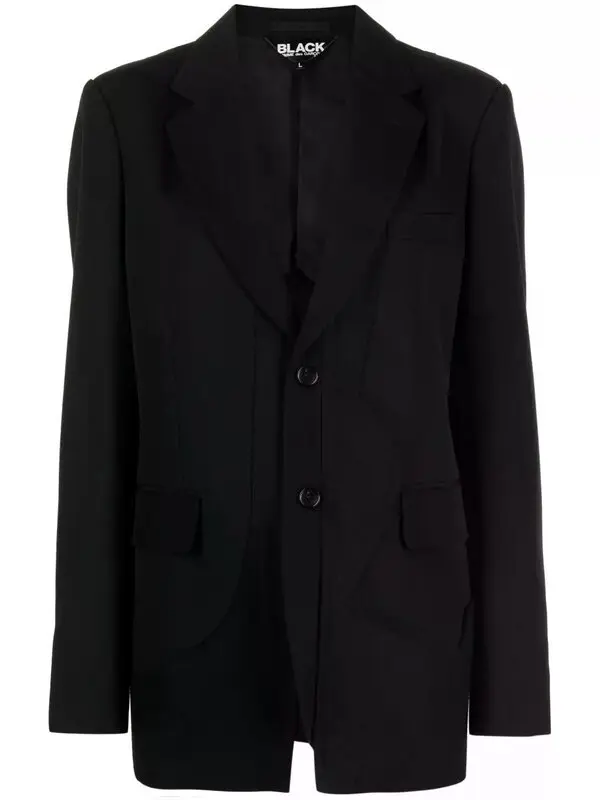 Comme Des Garçons Single-breasted Wool Blazer
