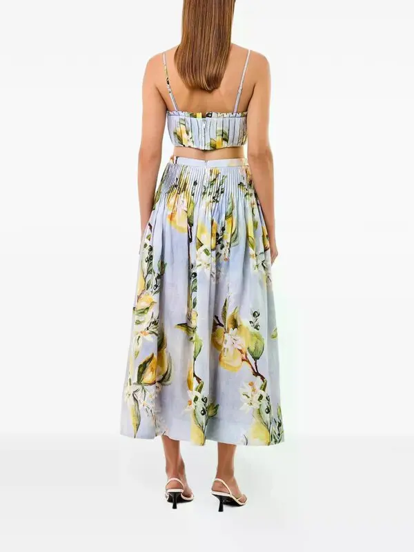 NICHOLAS Crina Floral Print Bra Top