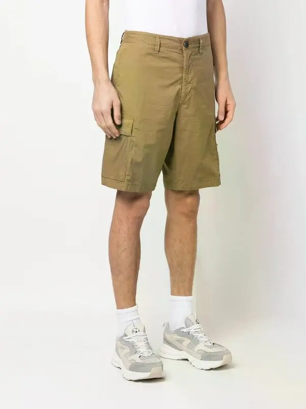Stone Island Logo Patch Bermuda Shorts
