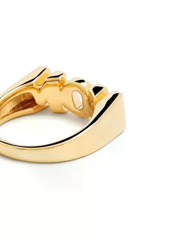 MARIA BLACK Mom Crystal Embellished Ring - Gold