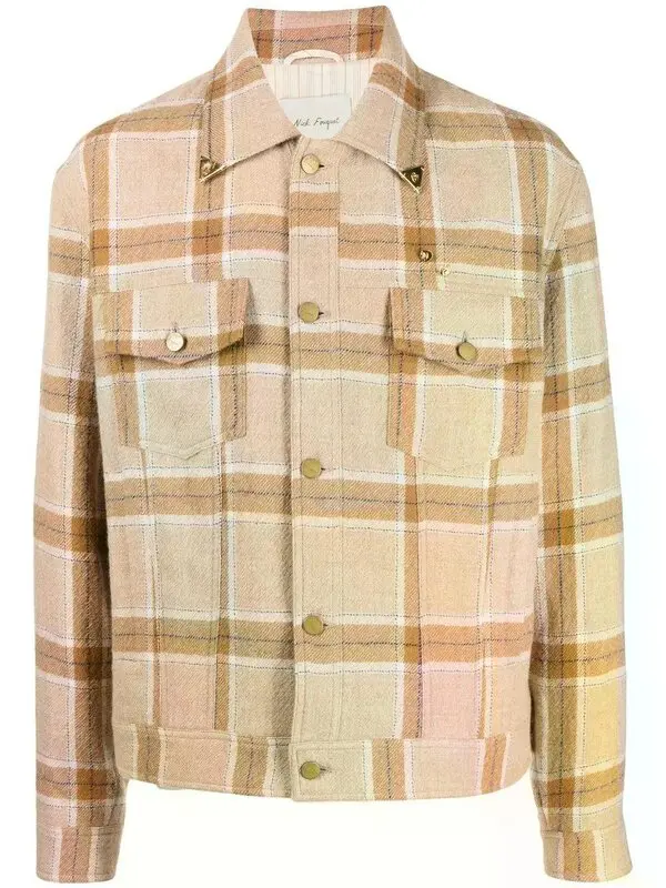 Nick Fouquet Plaid-check Print Shirt Jacket