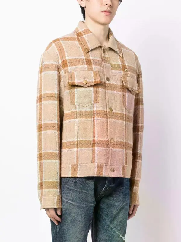 Nick Fouquet Plaid-check Print Shirt Jacket