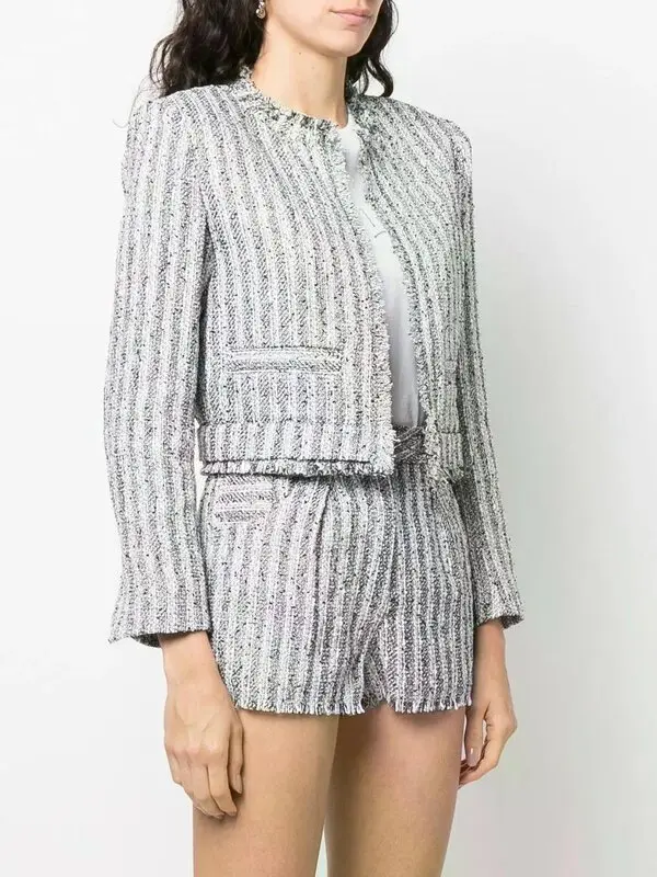 IRO PARIS Hakilo Metallic Blazer - Silver
