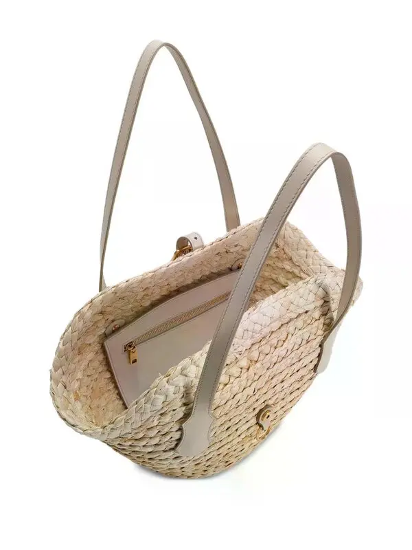 Dolce & Gabbana Capri Raffia Tote Bag - Neutrals