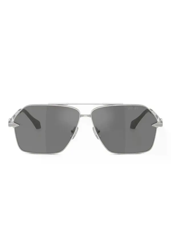 Versace Tone Aviator Sunglasses - Silver