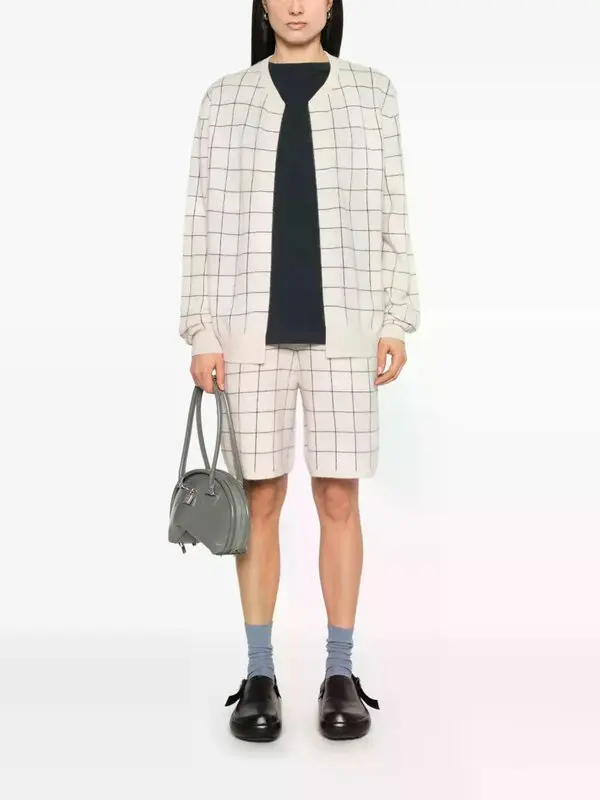 Frenckenberger Windowpane Check Knit Shorts